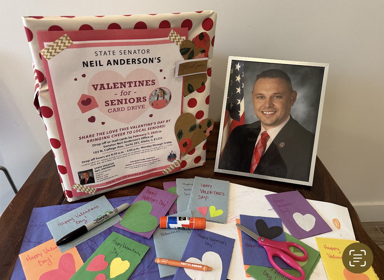 Valentines for Seniors Card Drive - Neil Anderson